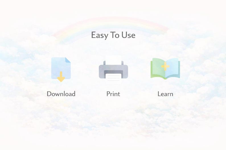 Ten Commandments Printable for Kids | Educational Bible Reference Page ...