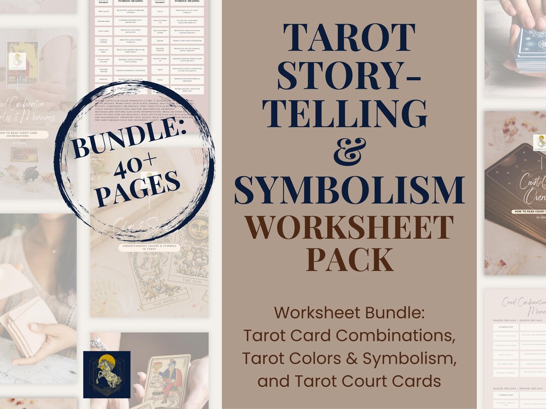 Tarot Storytelling & Symbolism Pack • 3-part Workbook Bundle ...