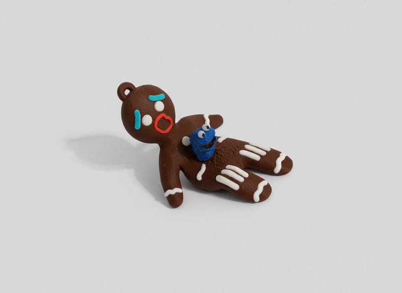 Gingerbread Man Alien Chestburster | Funny Cookie Monster Parody | 3D ...