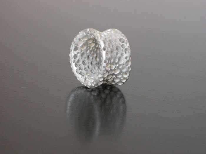 Responsibly Mined Silver Band Ring Tub White Silver Finsih Avant Garde ...