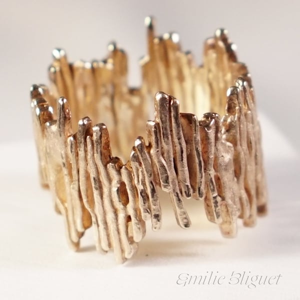 Organic Gold Ring - Etsy UK