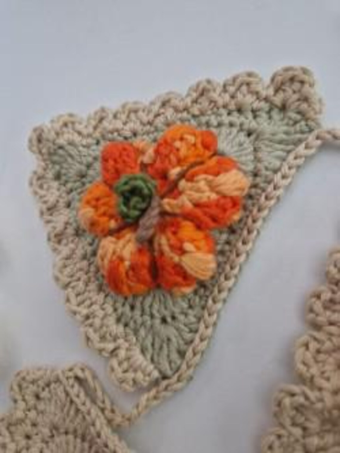 Pumpkin Granny Triangle Pattern - Etsy