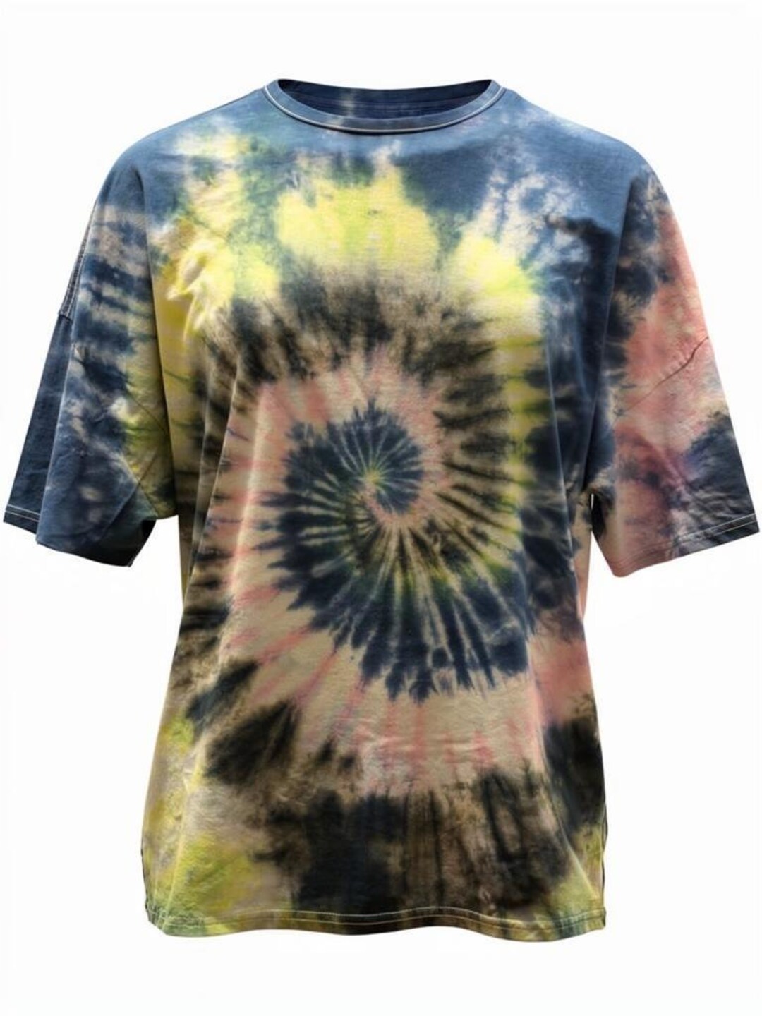 Black, Yellow, Pink, And, Blue Sipral Tye Dye T-shirt Size 5XL #6 - Etsy