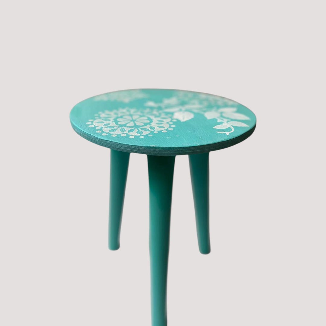 Handmade Wooden Stool & Side Table – Removable Legs, Multi-purpose ...