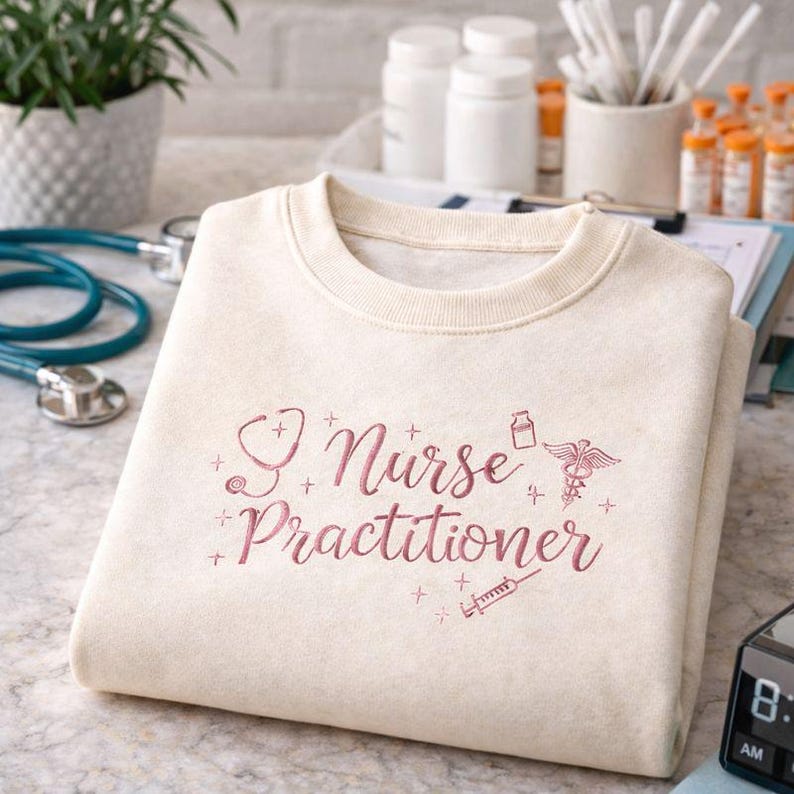 Nurse Practitioner Embroidery Design, Healthcare Quote (instant ...