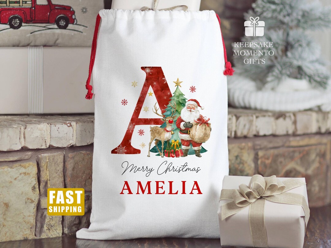 Personalized Santa Sack With Name - Christmas Stocking - Special ...