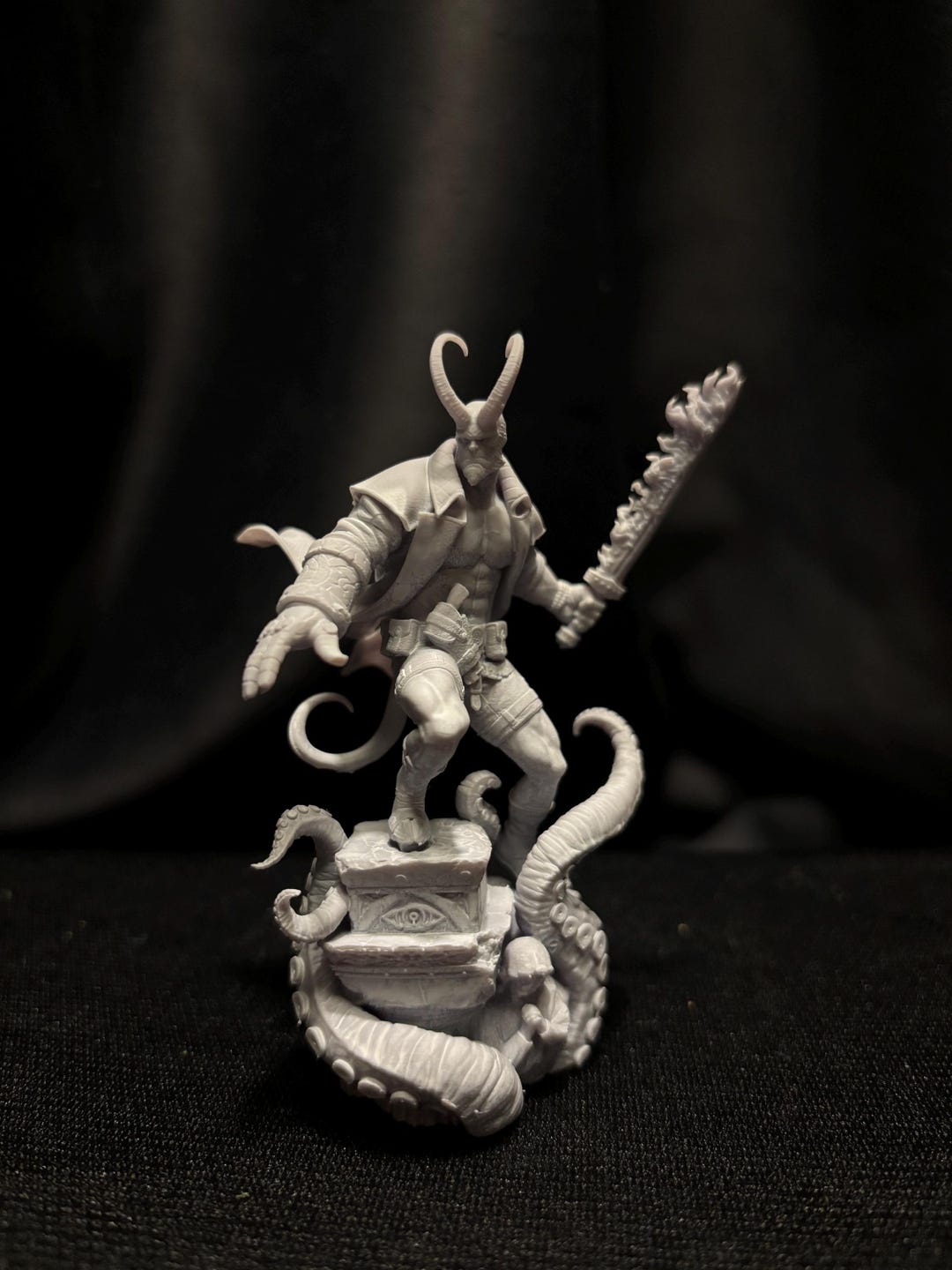 Infernal Warrior – Dark Fantasy Hand-painted Resin Figure | Original ...