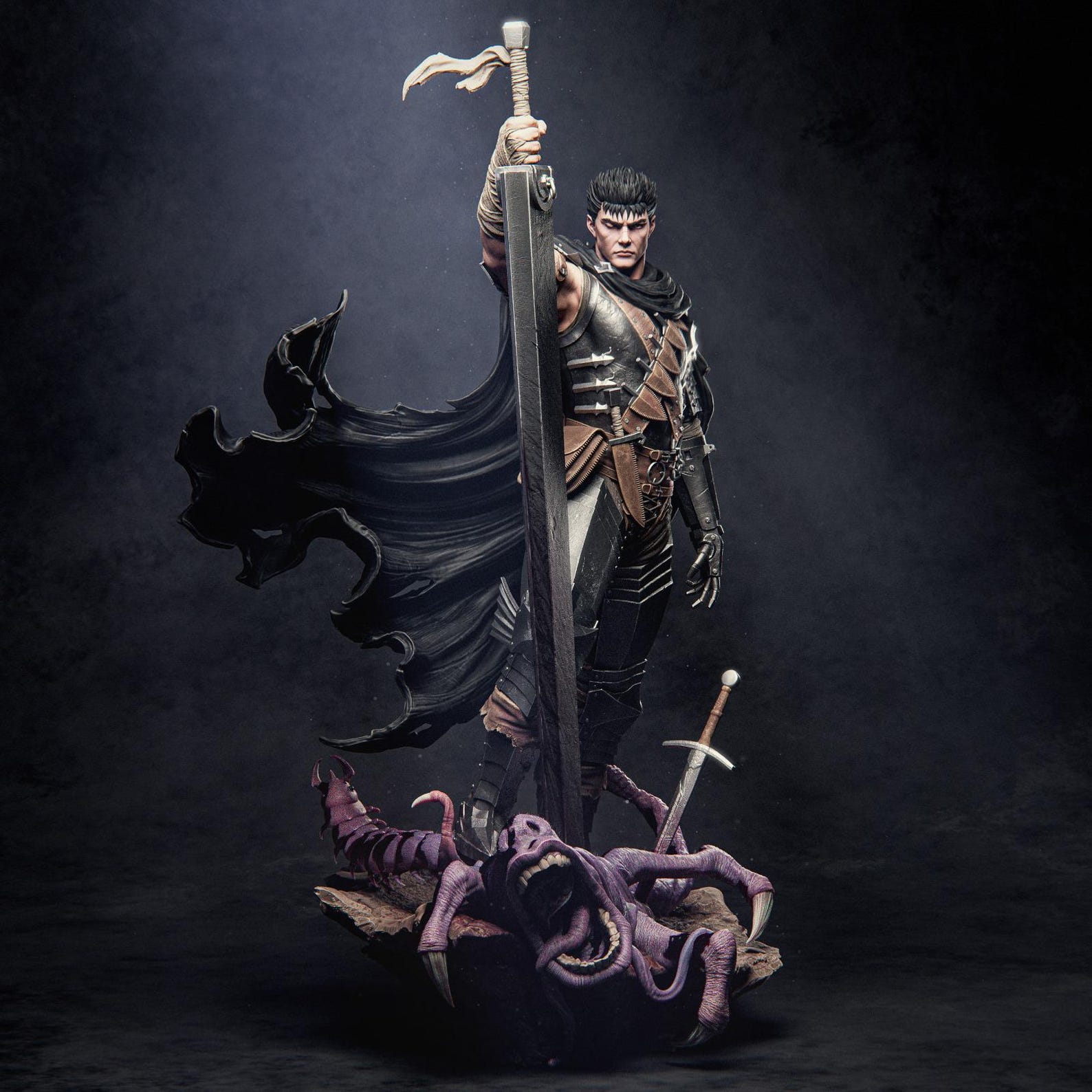 Guts – Dark Fantasy Mini Resin Statue | 3D Printed Anime Inspired ...