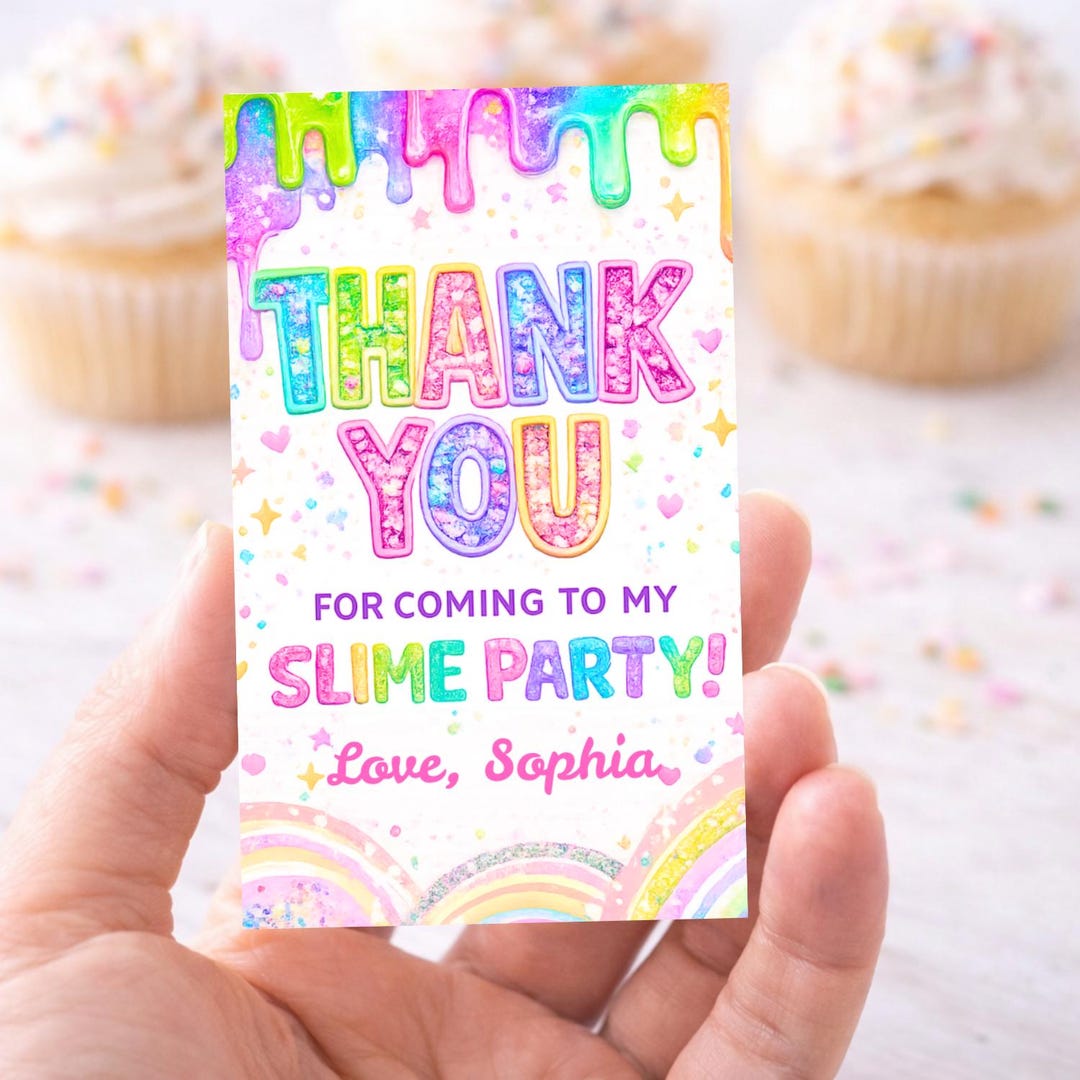 Slime Party Favor Tags Printable – Slime Kit Party Favors – Slime Kits ...