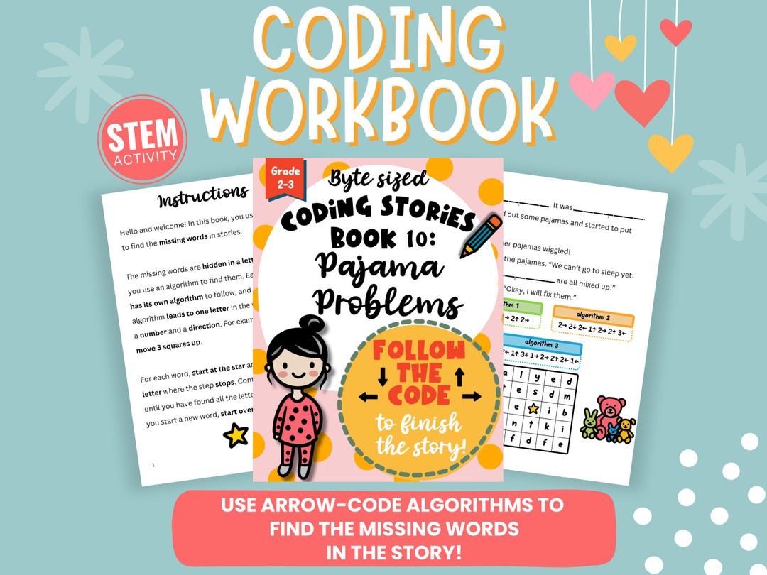 Printable Coding Worksheets for Kids | STEM Activity (digital Download ...