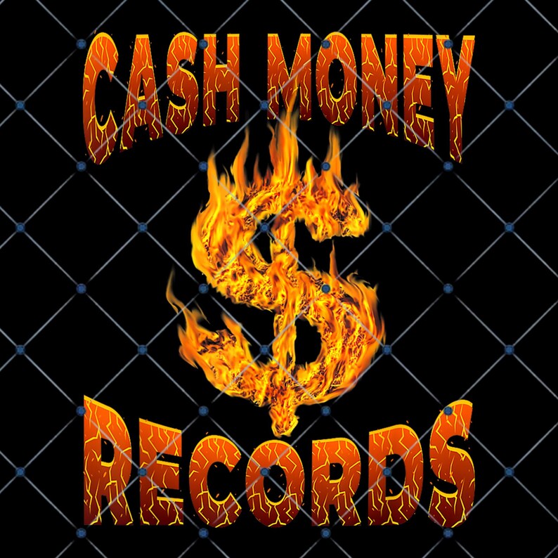 Cash Money Records PNG, Fire Dollar Sign Graphic Download, Rap Hip Hop ...
