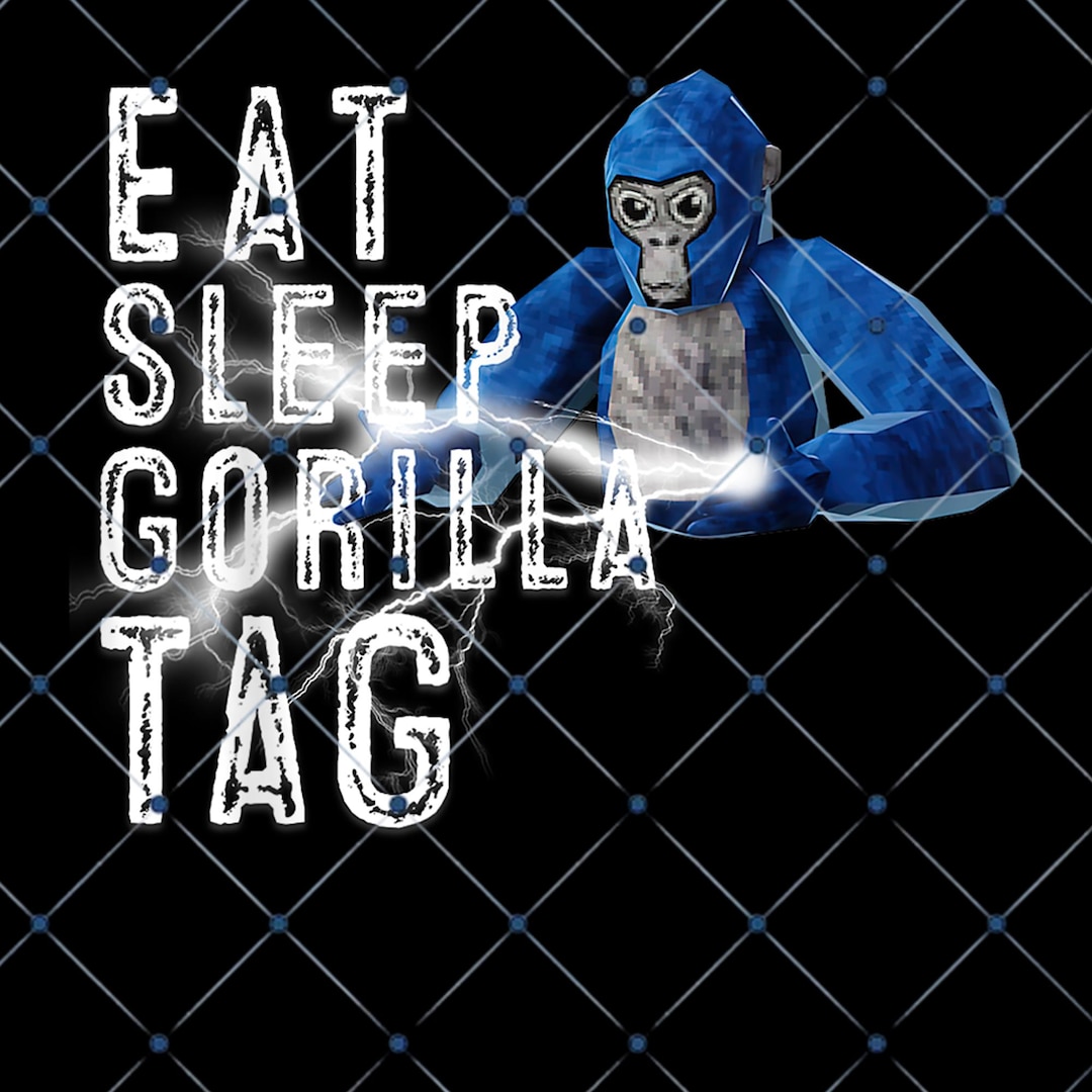 Funny Gorilla Tag VR Gamer Meme PNG • Eat Sleep Repeat (300 DPI) - Etsy