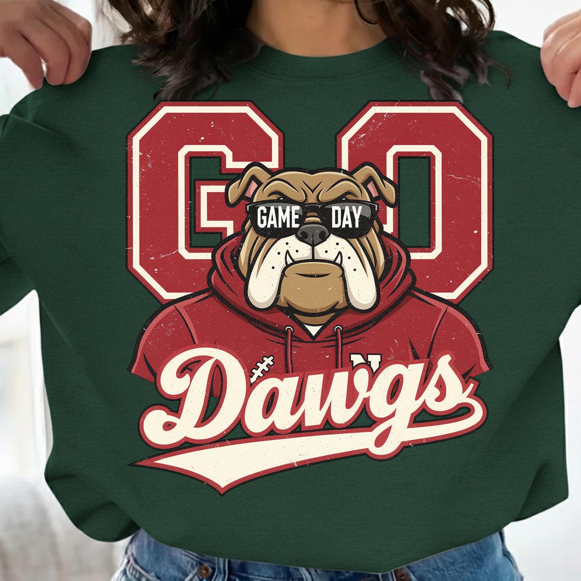 Game Day Bulldog PNG, Go Dawgs Football Clipart (digital Download) - Etsy