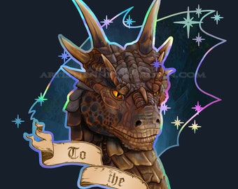 Dragonheart Draco look to the Stars Fan Art | Etsy
