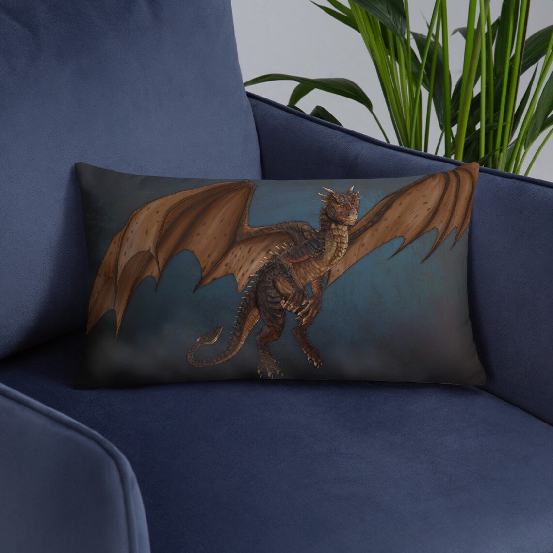 Dragonheart Realistic Illustration Sean Connery Draco Design Throw or ...
