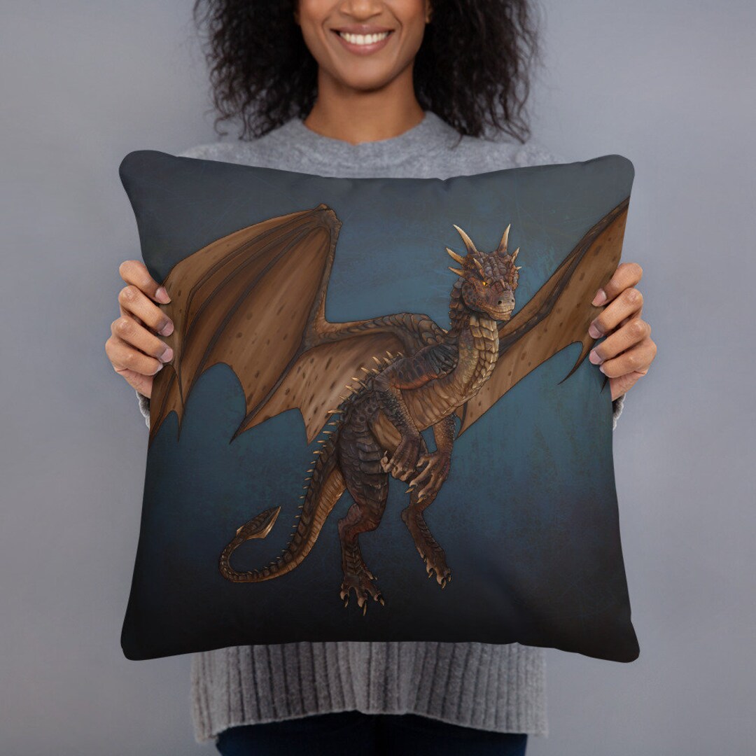 Dragonheart Realistic Illustration Sean Connery Draco Design Throw or ...