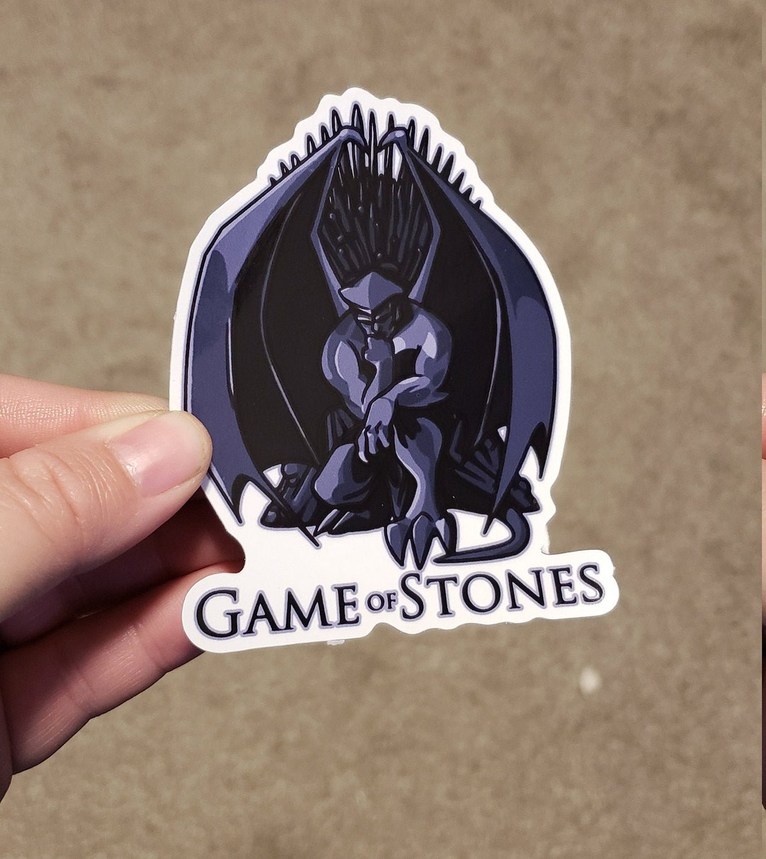 Gargoyle Stone Game Throne Crossover Sticker - Etsy Hong Kong