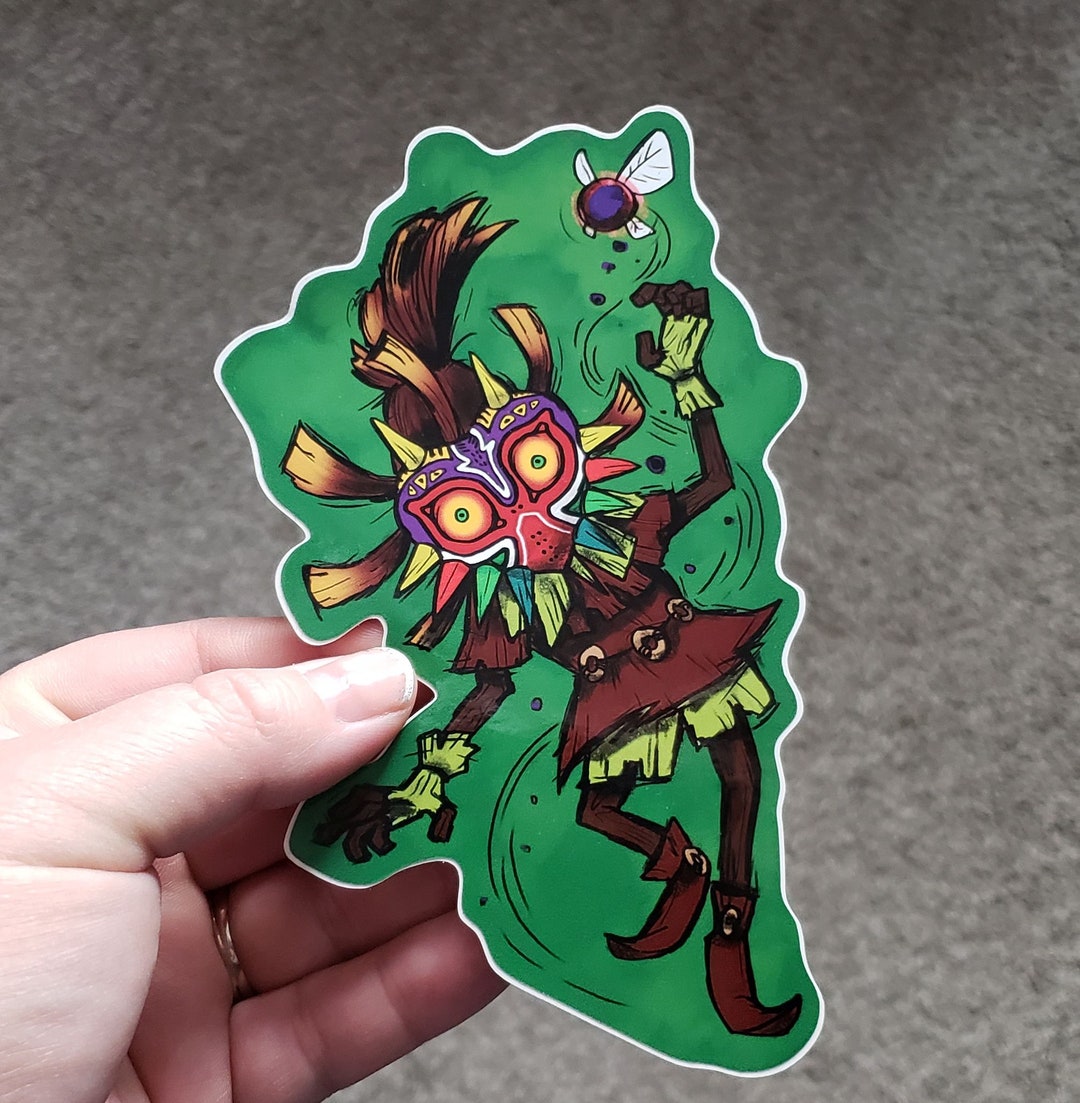 Skull Kid Mask Video Game Zelda Fan Art Sticker - Etsy
