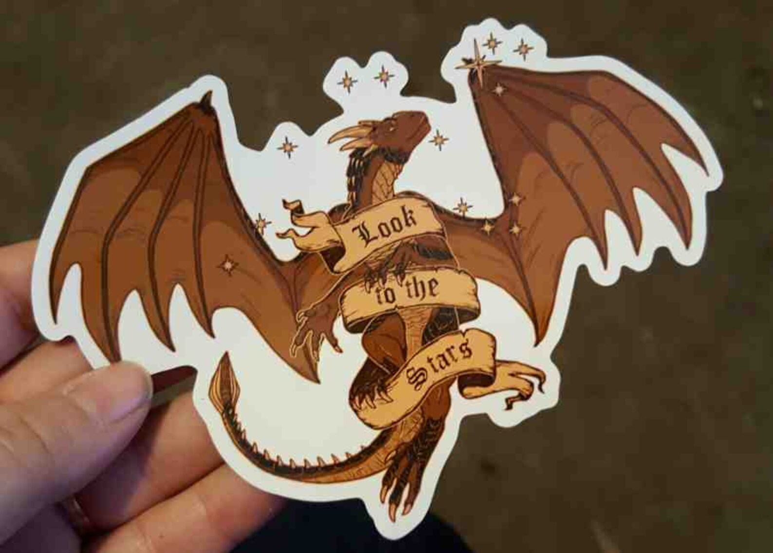 Dragonheart Draco "look to the Stars" Fan Art Sticker - Etsy