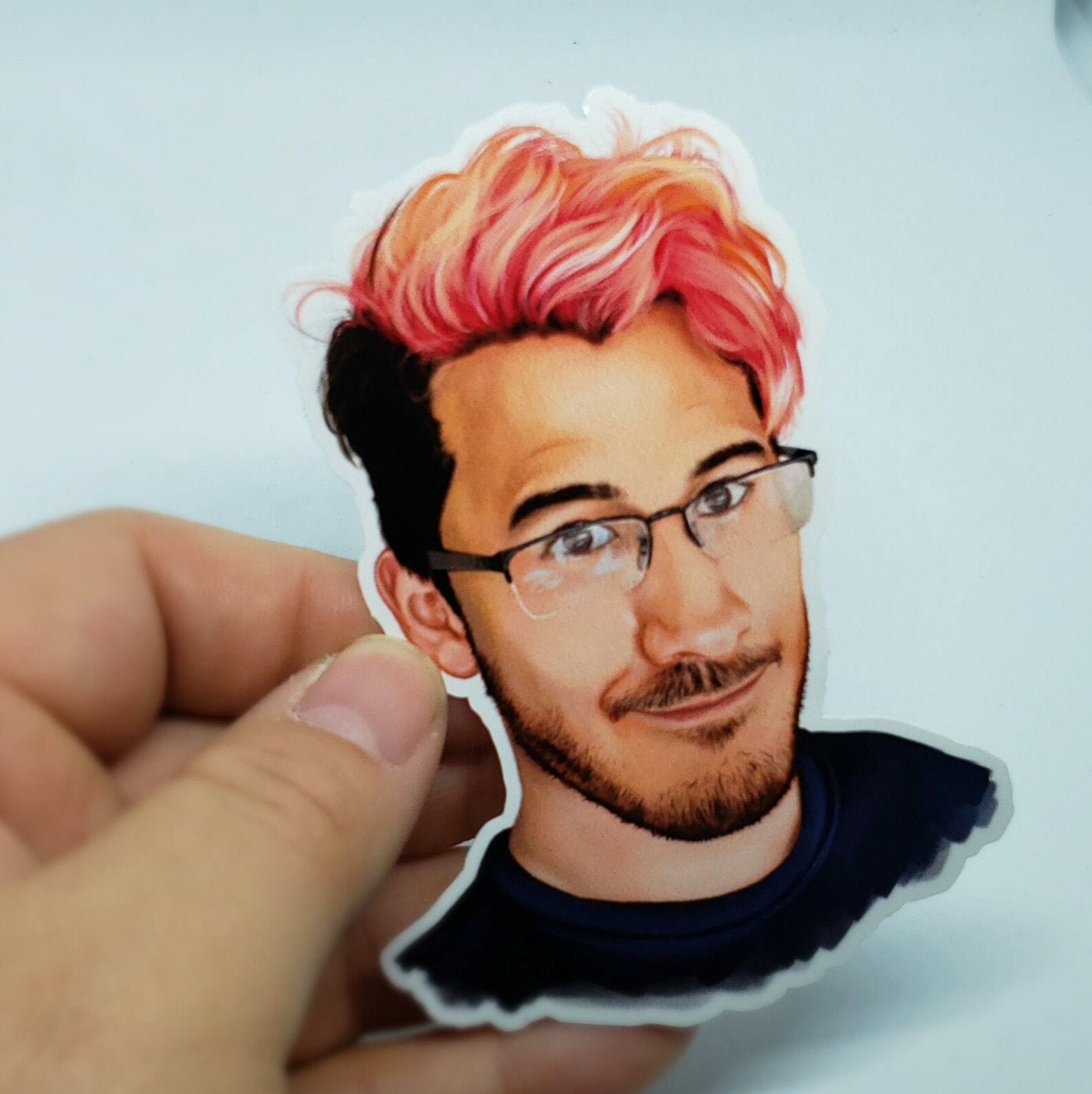 Markiplier Mark Fischbach Youtuber Realistic Portrait Painting Fan Art ...