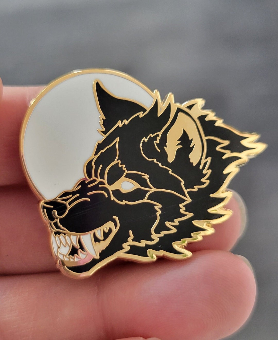 Werewolf Full Moon Lycan Fantasy Hard Enamel Pin - Etsy