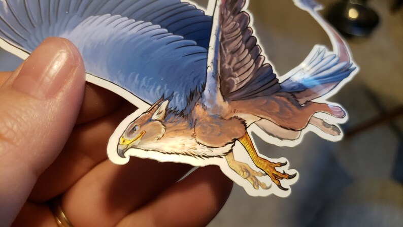 Fantasy Flying Gryphon Sticker - Etsy