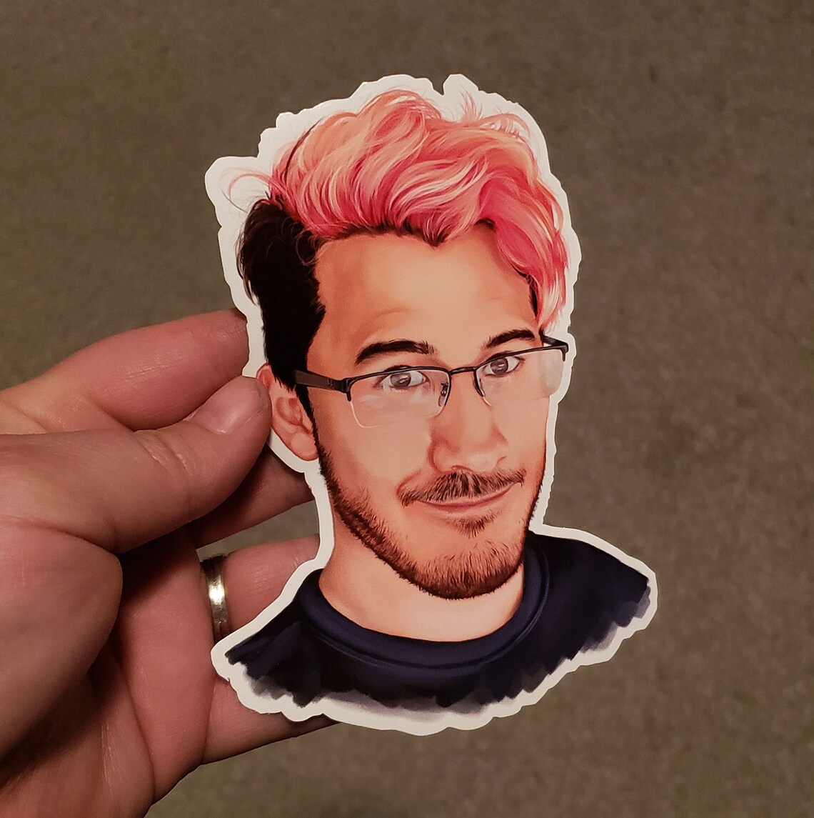 Markiplier Mark Fischbach Youtuber Realistic Portrait Painting - Etsy ...