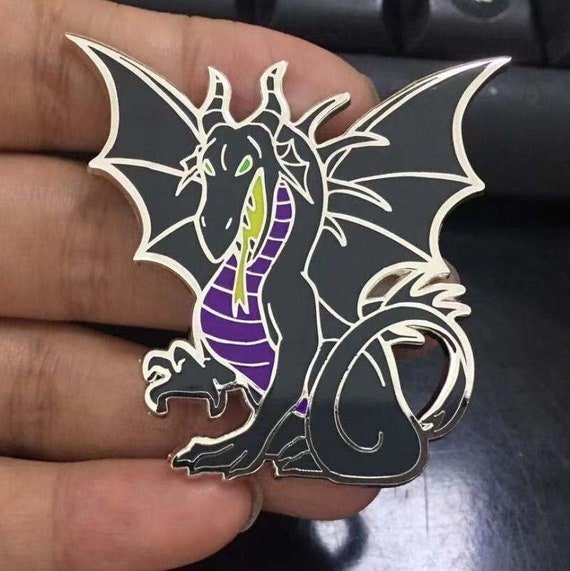 Villainess Queen Dragon Enamel Pin | Etsy