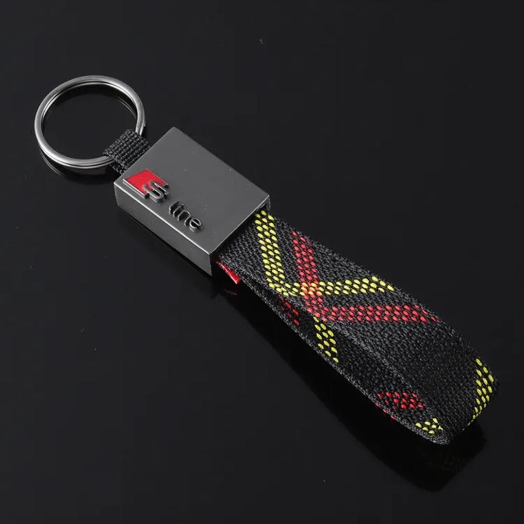 Audi S Line Keychain | Plaid Fabric Car Seat Style Key Ring - Etsy