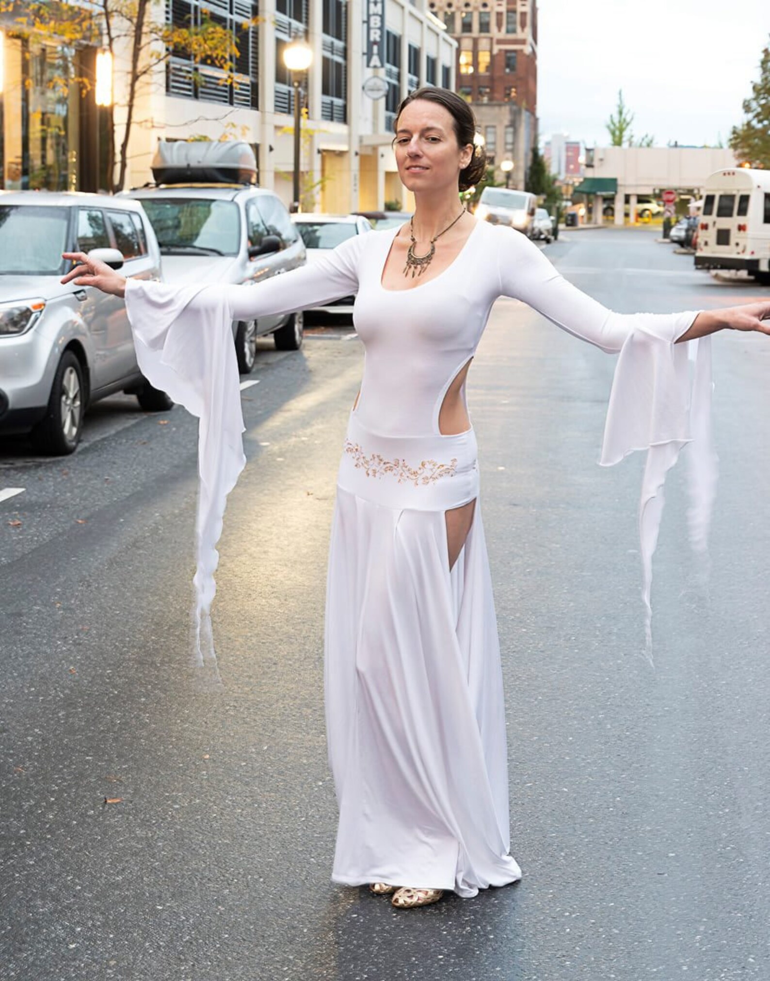 Priestess Dress, Medieval, Ceremonial, Perfomance, Dancewear, Soft ...