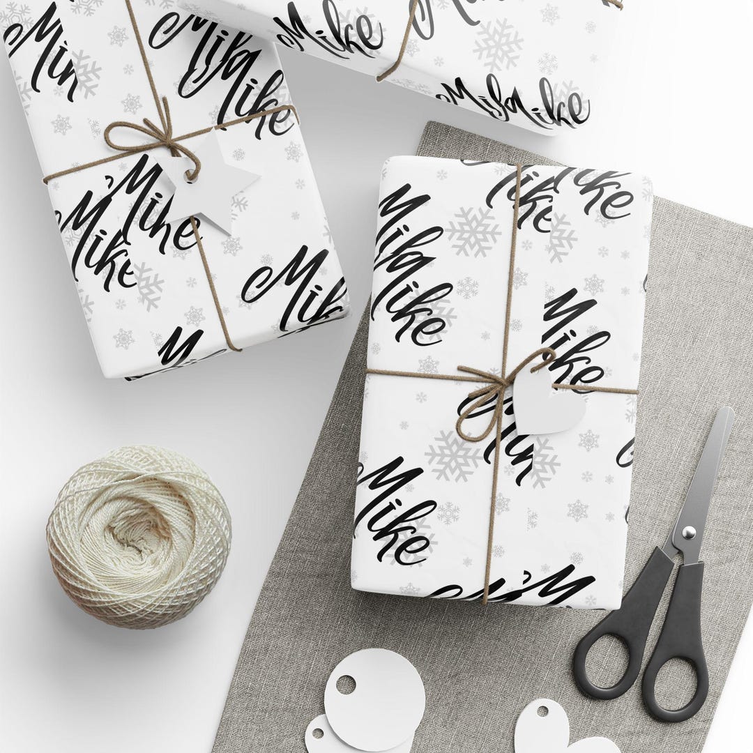 Personalized Gift Wrapping Paper | Custom Wrapping Sheets for Holidays ...