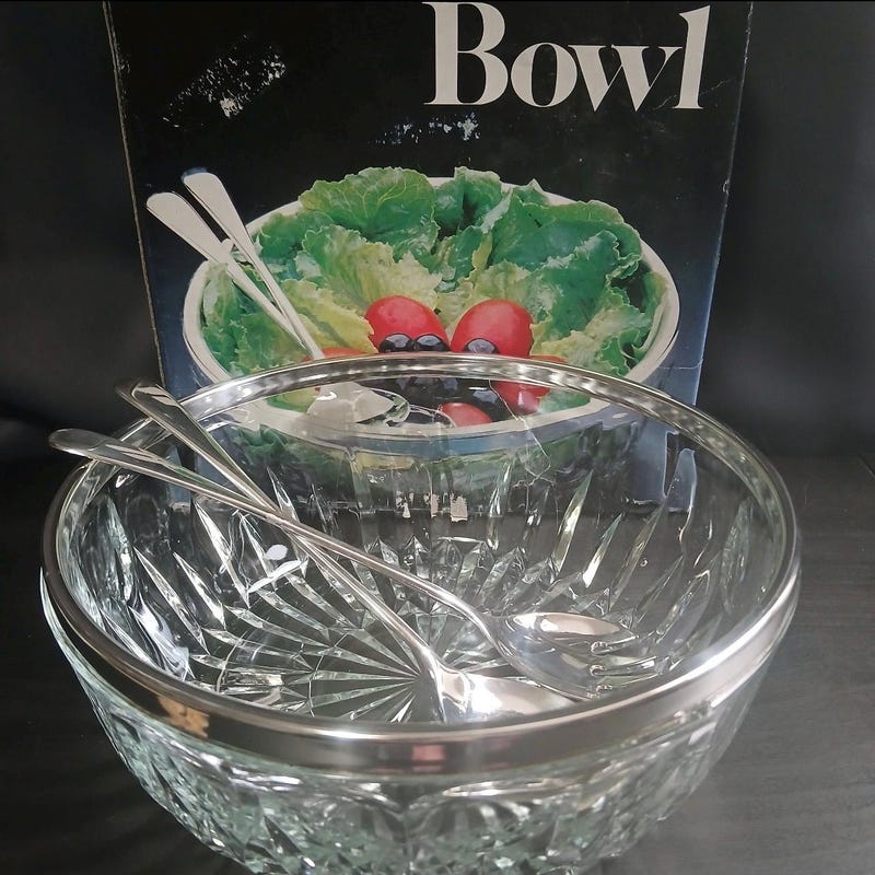Silver Plated Rim Bowl - Etsy