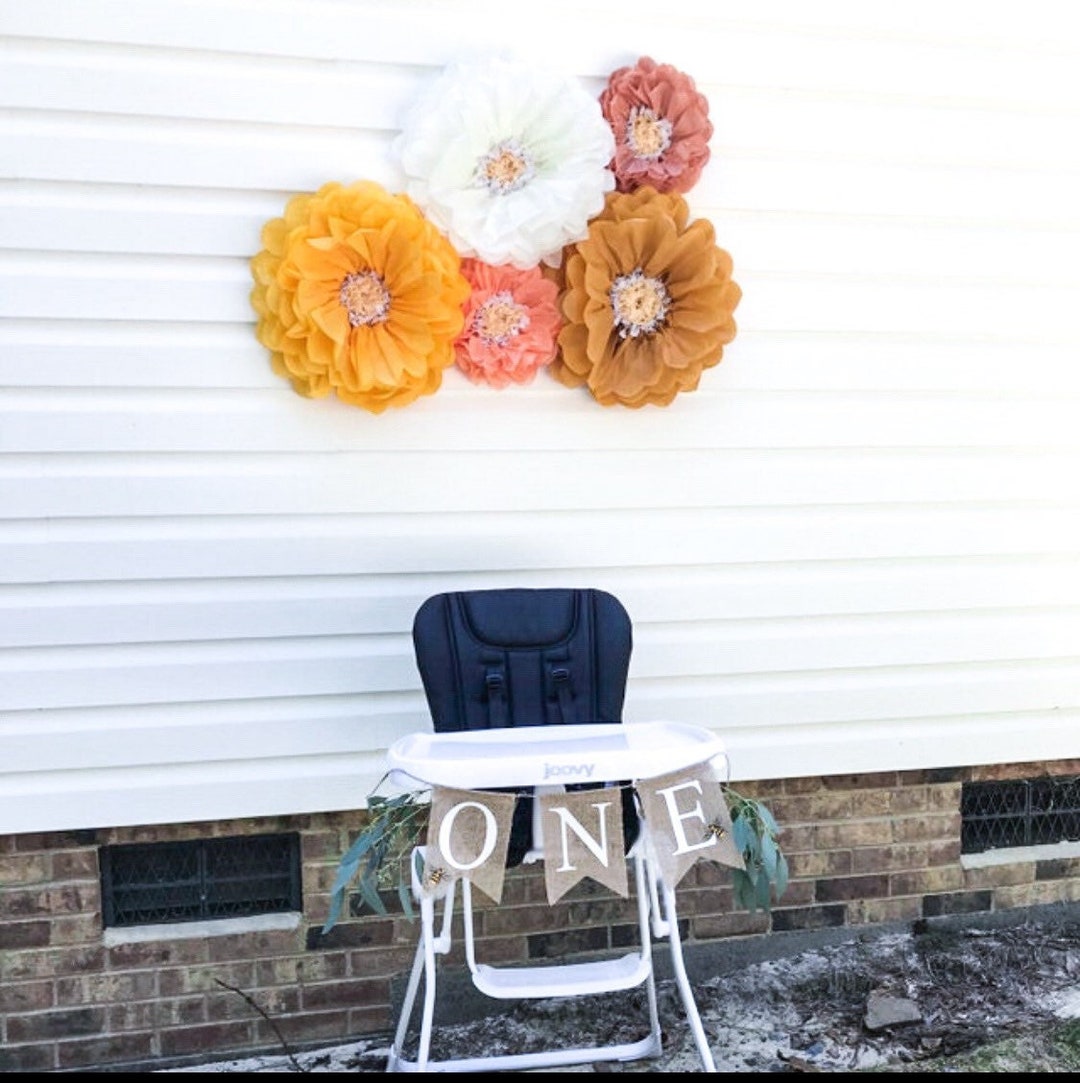 Tissue Paper Flower Wall Decor, Nina Collection, Set of 5 - Etsy