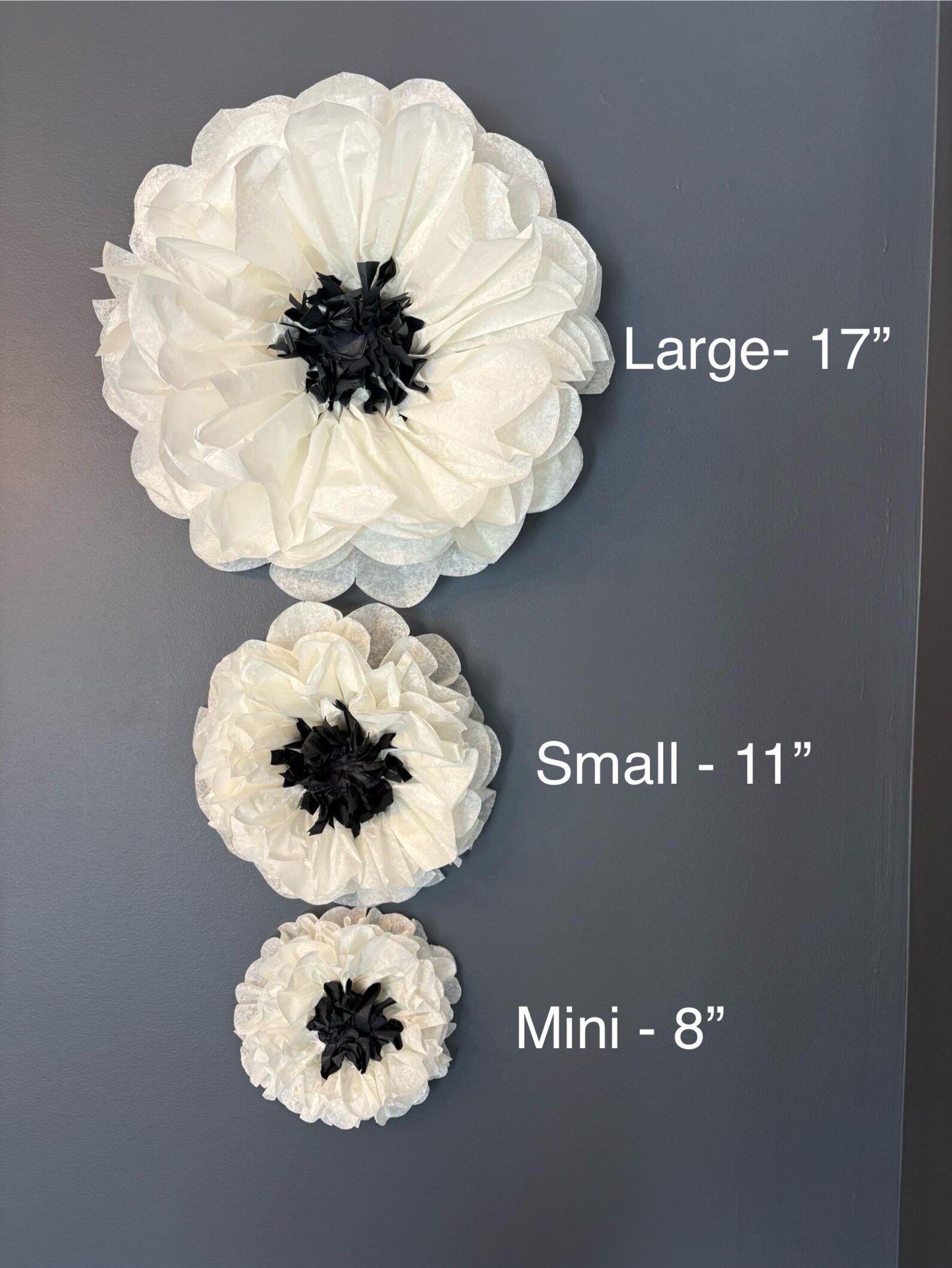 Tissue Paper Flower Set, Samantha Collection, Backdrop Decor - Etsy