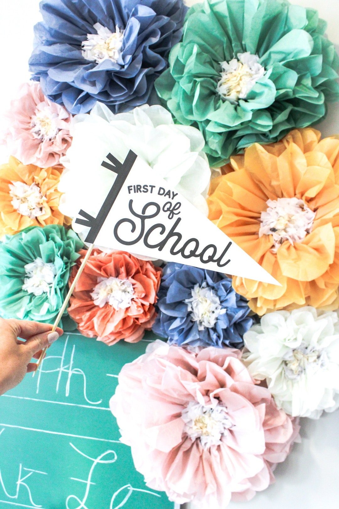 Betsy Collection (set of 10 Paper Flowers) Back to School, Flower Wall ...