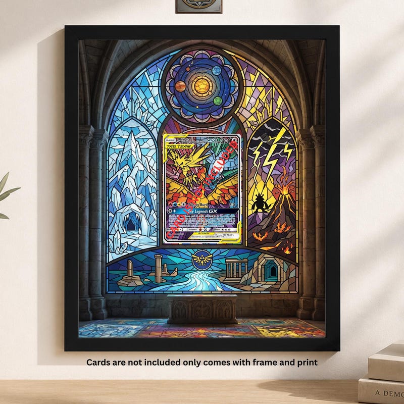 Moltres Zapdos and Articuno Stained Glass - Etsy