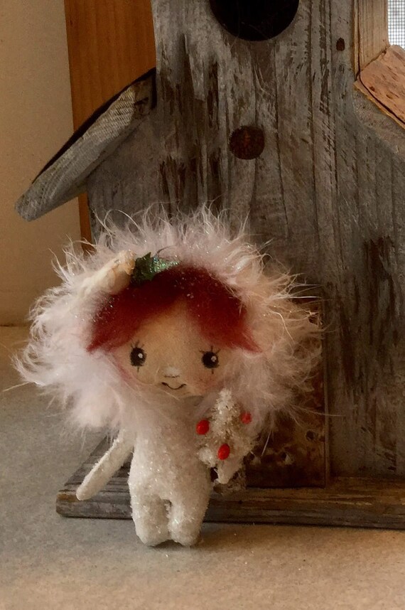 Items similar to Tiny Snow doll , tiny snow baby doll ,Snowbaby ...