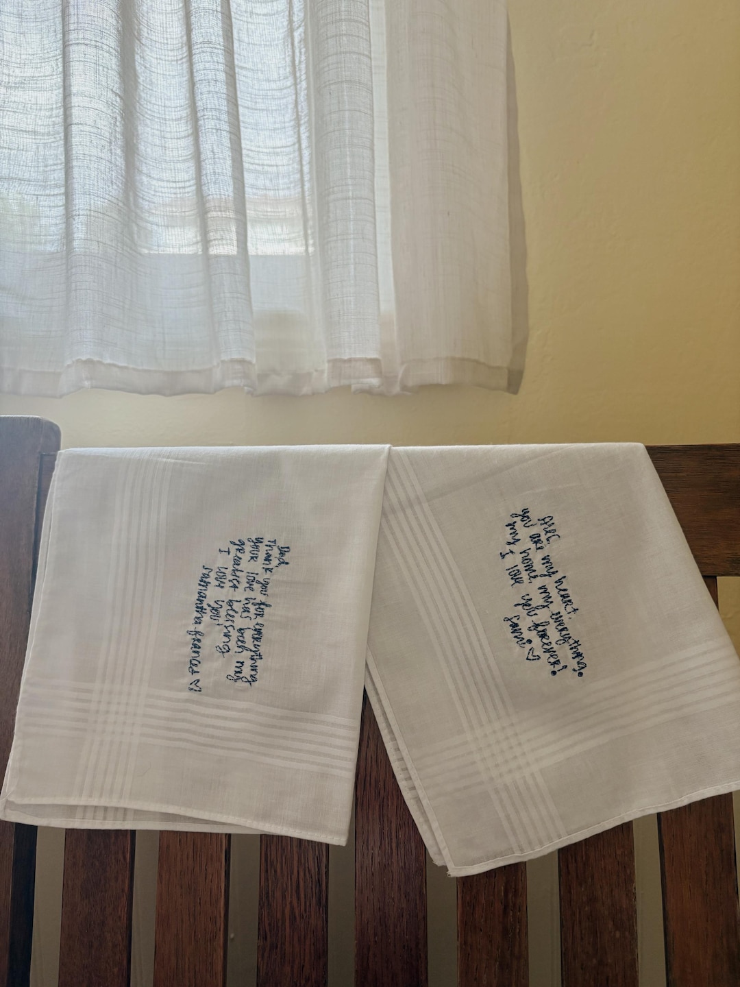 Custom Handwriting Handkerchief | Personalized Keepsake Gift ...