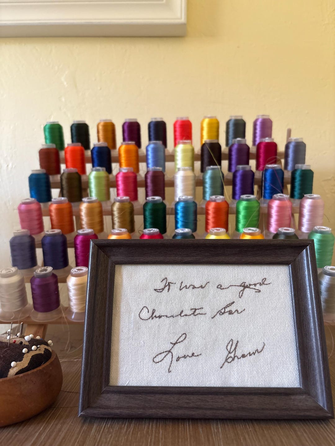 Custom Handwriting Embroidery | Personalized Memorial Gift | Hand ...