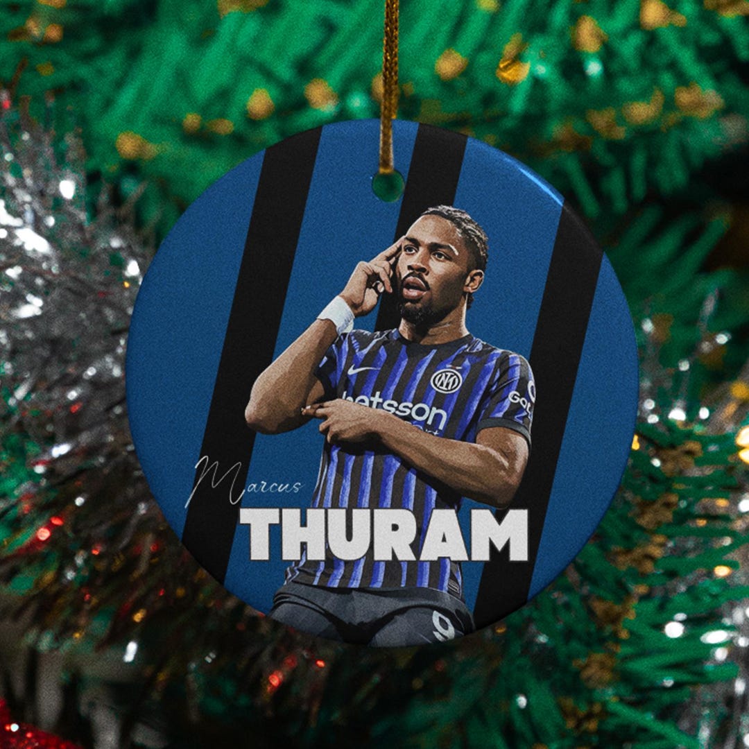 Thuram Inter Milan Ornament, Personalized Soccer Fan Gift - Etsy