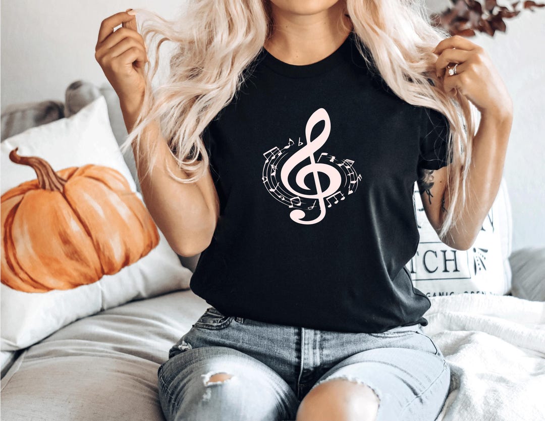 Treble Clef Music Shirt: Unisex Tee for Choir, Band, Students - Etsy