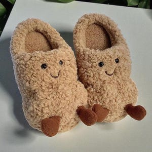 Jellycat Croissant Slippers - Etsy UK