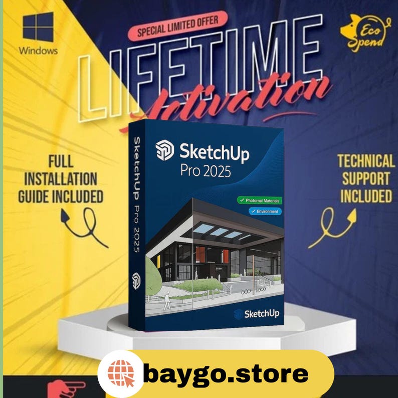 Sketchup Pro 2025 – Lifetime 3D Modeling Software for Architecture ...