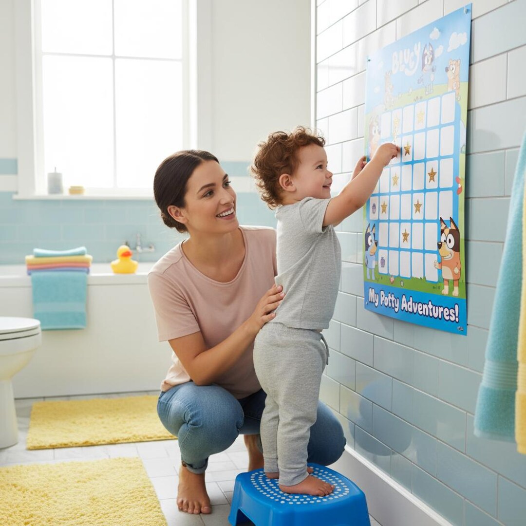 Bluey & Paw Patrol Potty Training Chart Bundle (digital Download ...