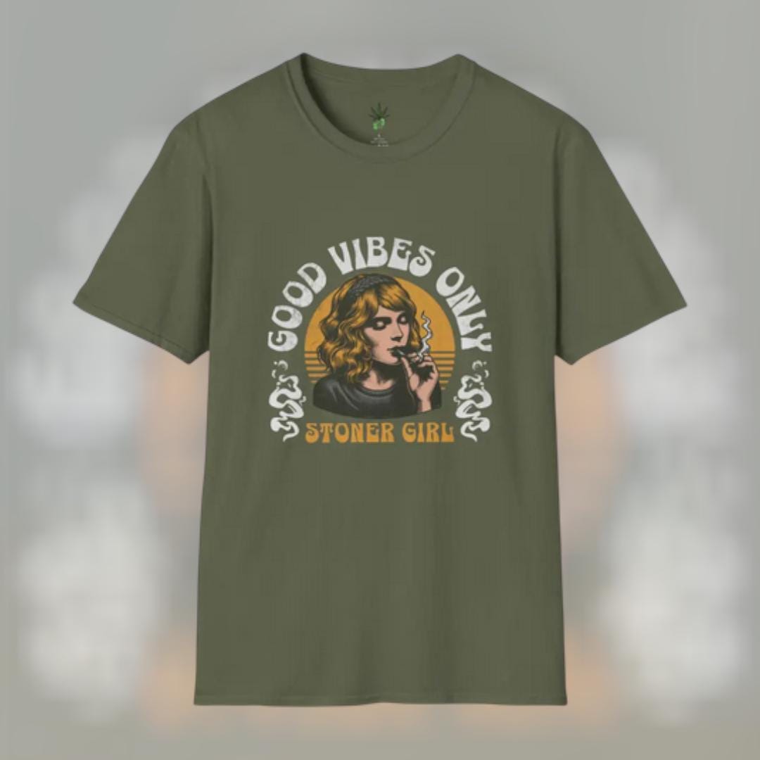Chill Vibes Stoner Girl T-shirt - Etsy