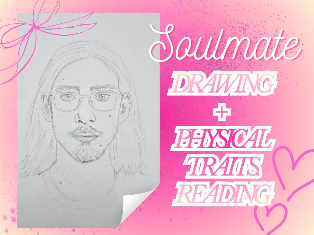 Psychic Soulmate Sketch | Hand-drawn Portrait & Reading (digital) - Etsy