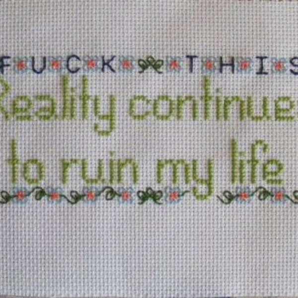 Profane Cross Stitch - Etsy