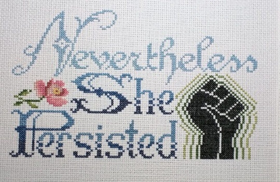 Nevertheless, She Persisted Cross-stitch Pattern Digital Download - Etsy