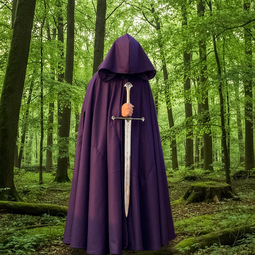 Full Circle Melton Wool Cloak – Wind Resistant Winter Cape With Pocket ...