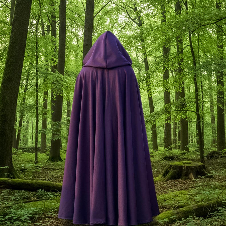 Full Circle Melton Wool Cloak – Wind Resistant Winter Cape With Pocket ...